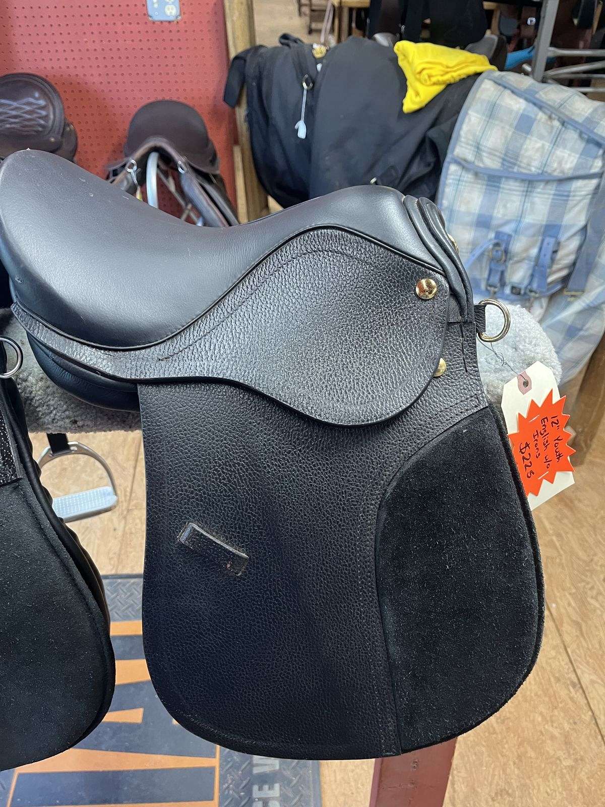 Brand New 12" English Saddle