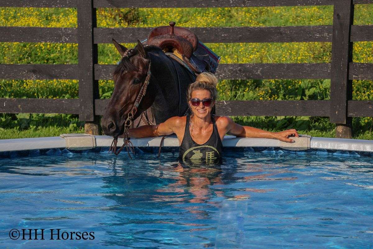 Super Gentle AQHA Registered Blue Roan Mare, Youth Ridden