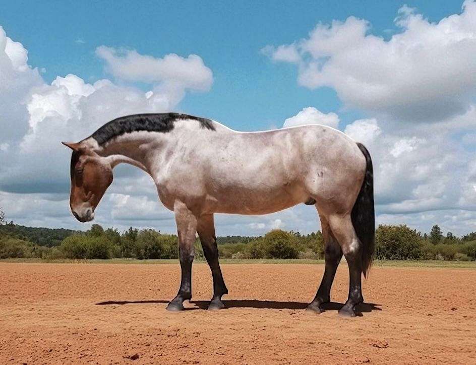 Big Mac - Classy, Well Broke, & Smart 5 yo Bay Roan Percheron X QH Gelding!
