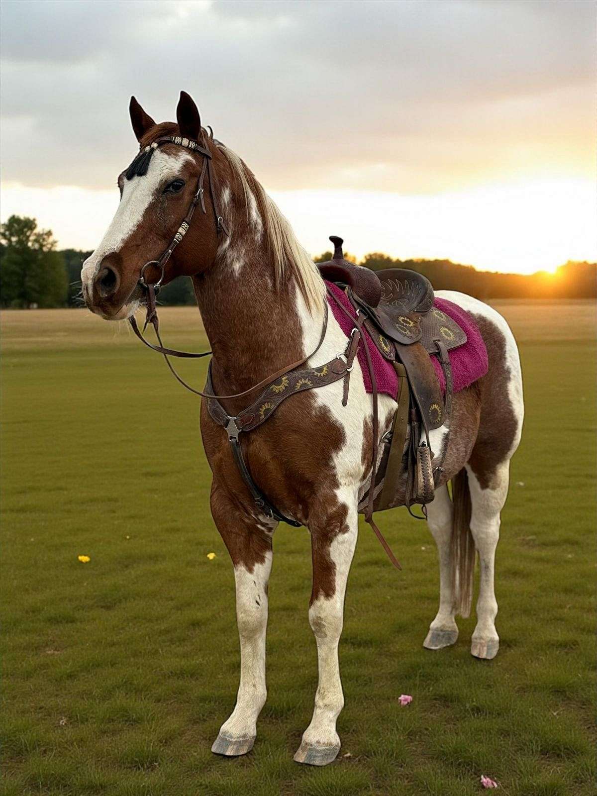 Ranch Horse Deluxe 12 Yr Old Red Roan Overo Quarter Horse Cross Gelding!