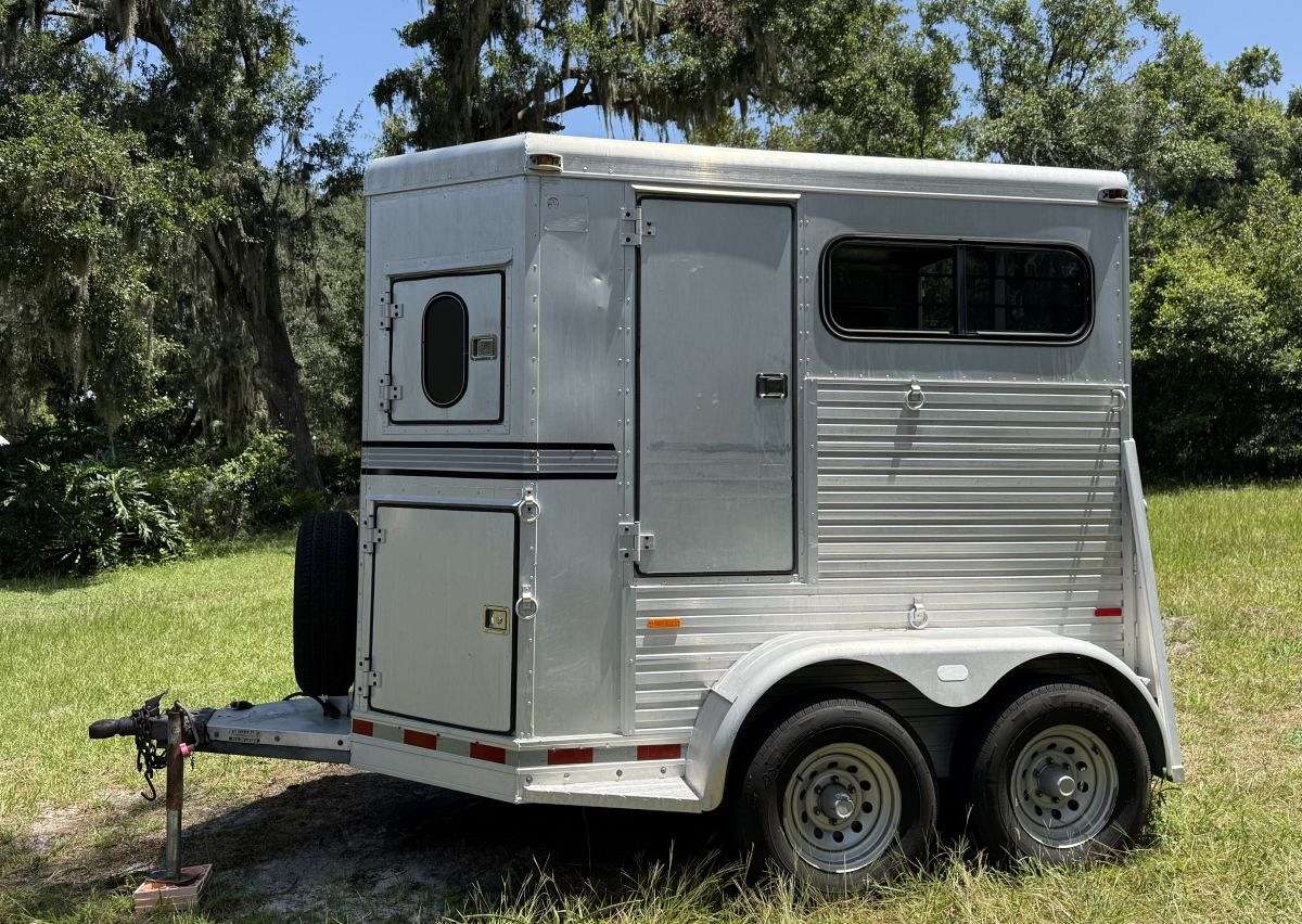 2-Horse Straight Load Bumper Pull Trailer