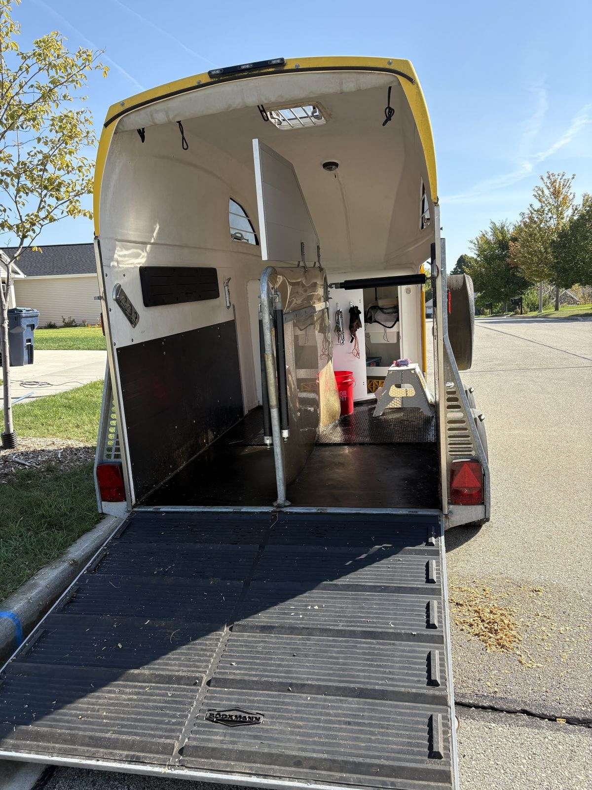 Bockmann Big Master WCF fiberglass 2 horse trailer