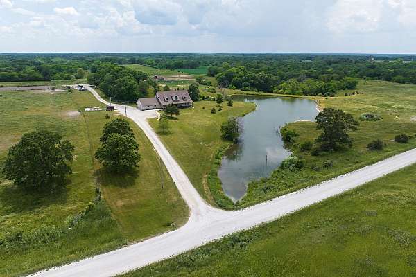 Beautiful Country Home and Pond on an Impressive Southeast Iowa Farm