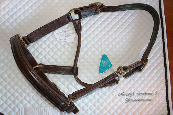 Stubben Leather Halter New COB padded Brown with Hunter accent