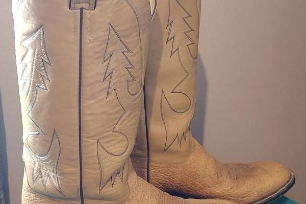 Morgan & Miller Light Tan Cowboy Boots -Men’s Size 9-1/2D