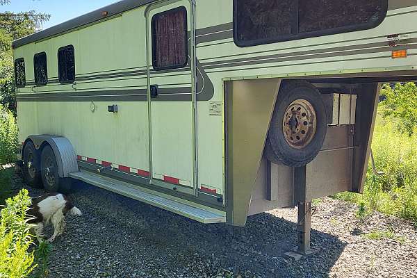 2001 Hawk 3 horse gooseneck weekender