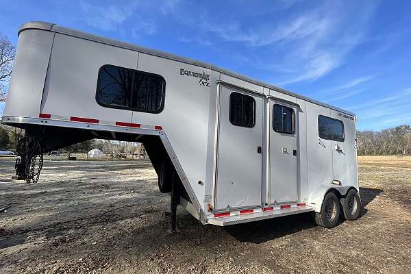 2 horse straight load gooseneck extra tall