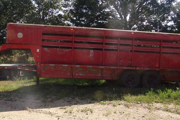 1984 Coose Gooseneck Stock Trailer, 20' long