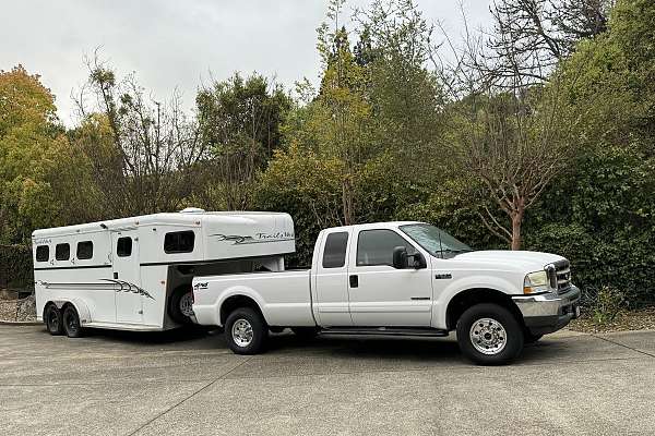 Ready to Hit the Trail – Ford Truck & Horse Trailer