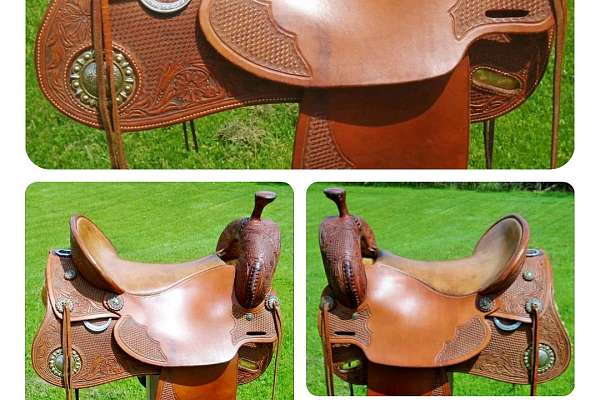 Len Brown Custom saddle 17"