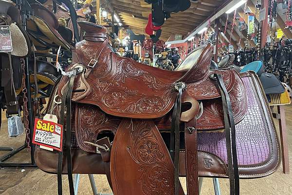 15" LWS Big Horn Roping Saddle