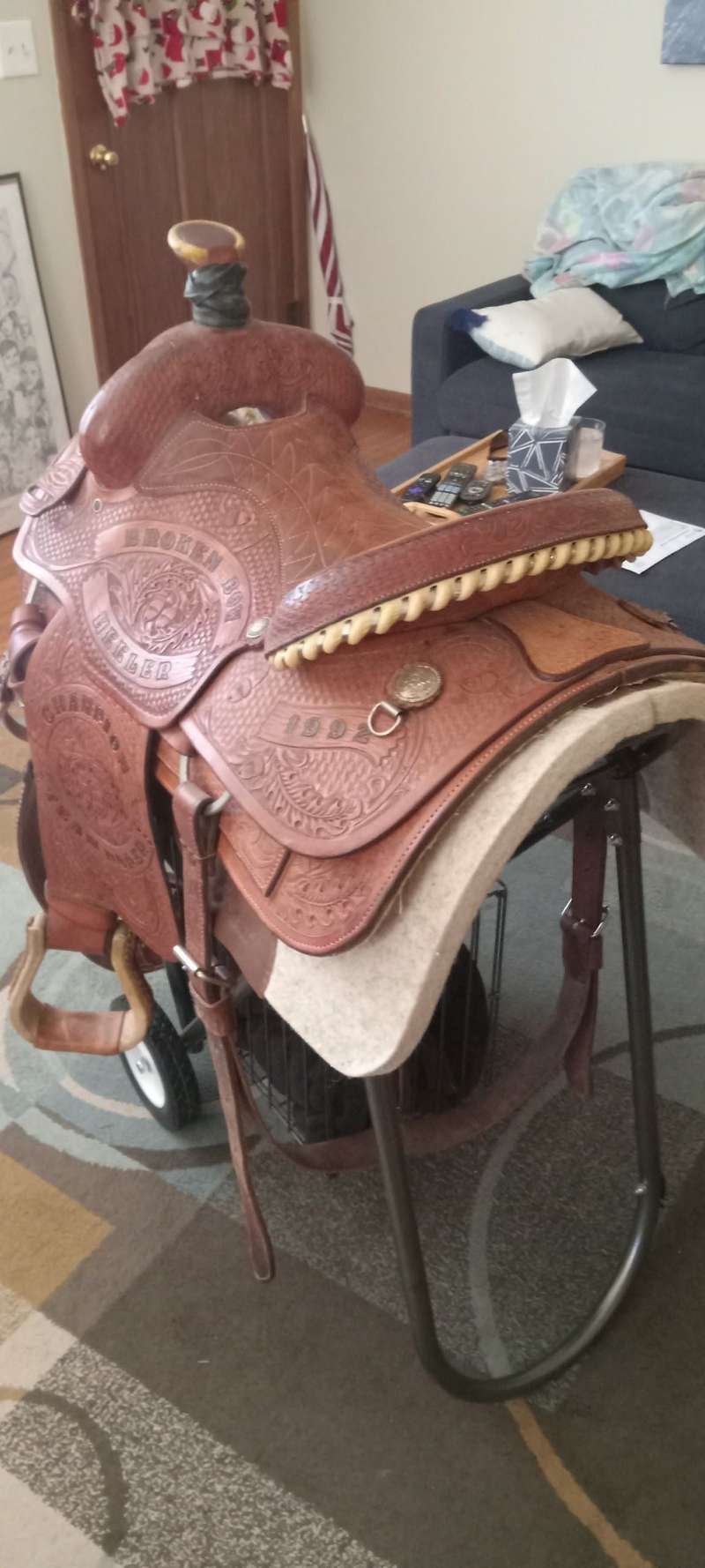 Texas Star roping saddle